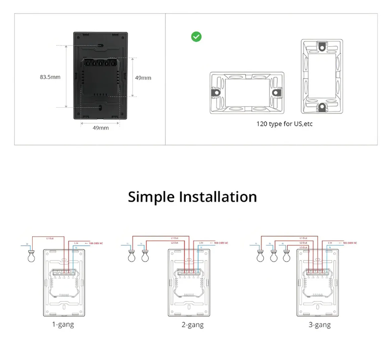 Interruptor Wifi De Pared Sonoff Switchman M5 De 1 Canal – Factorynet